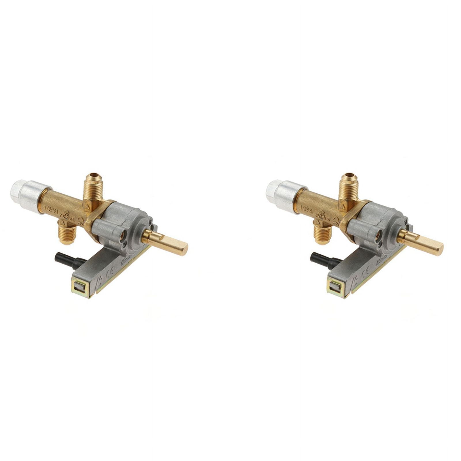 2X Gas Safety Control Valve with Piezo Push Ignition Device for Garden ...