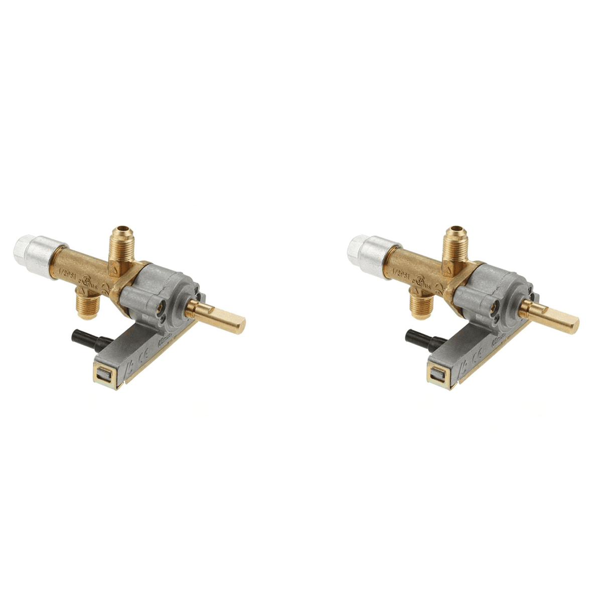 2X Gas Safety Control Valve with Piezo Push Ignition Device for Garden ...