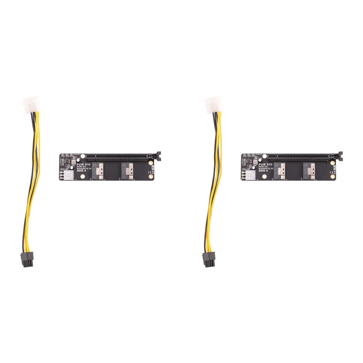 2X Gen4 2 Ports SlimSAS 8I X2 to PCIE 4.0 X16 Slot Adapter Board for ...