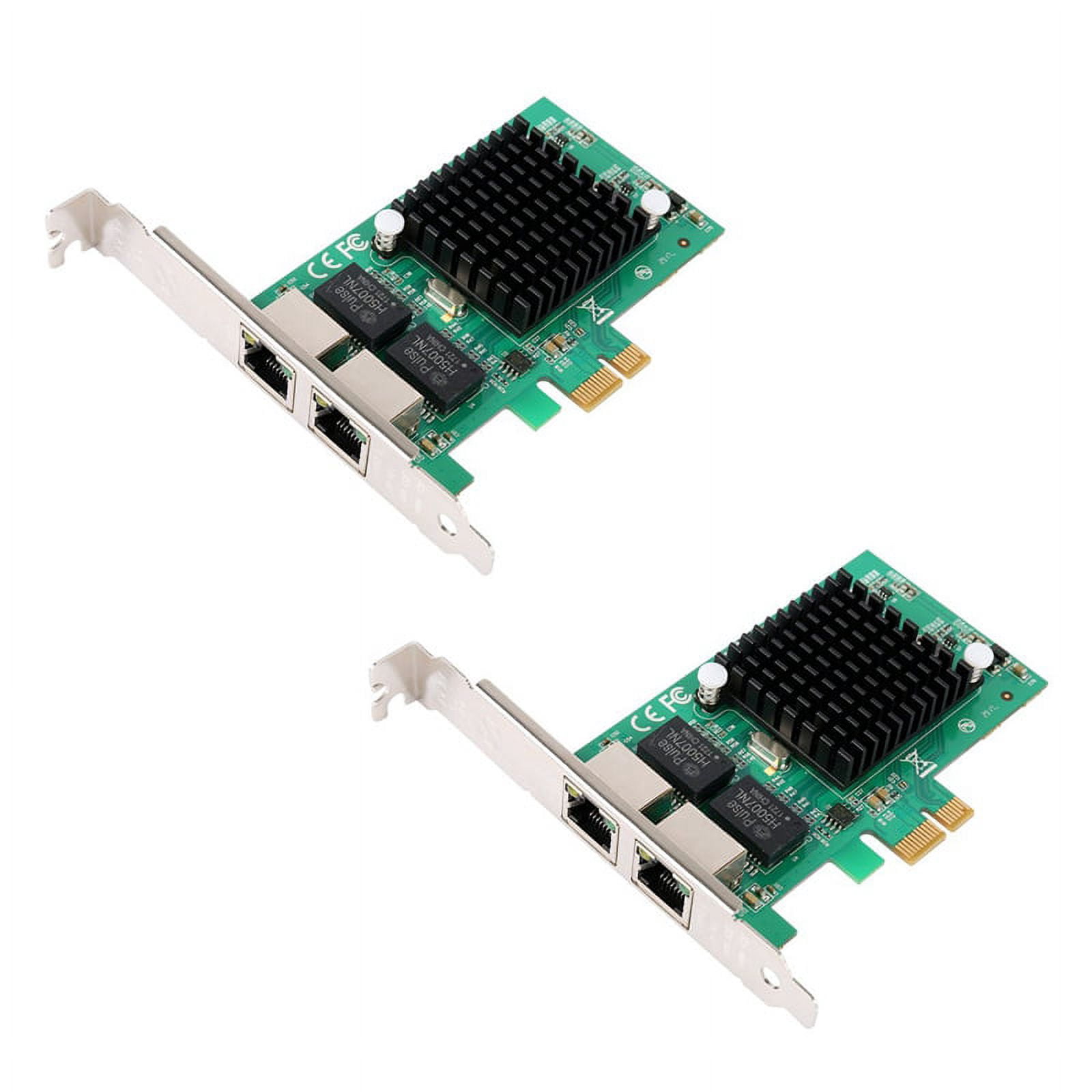 2X Gigabit Ethernet Pci-E Network Controller Card 10/100/1000Mbps,Rj45 ...