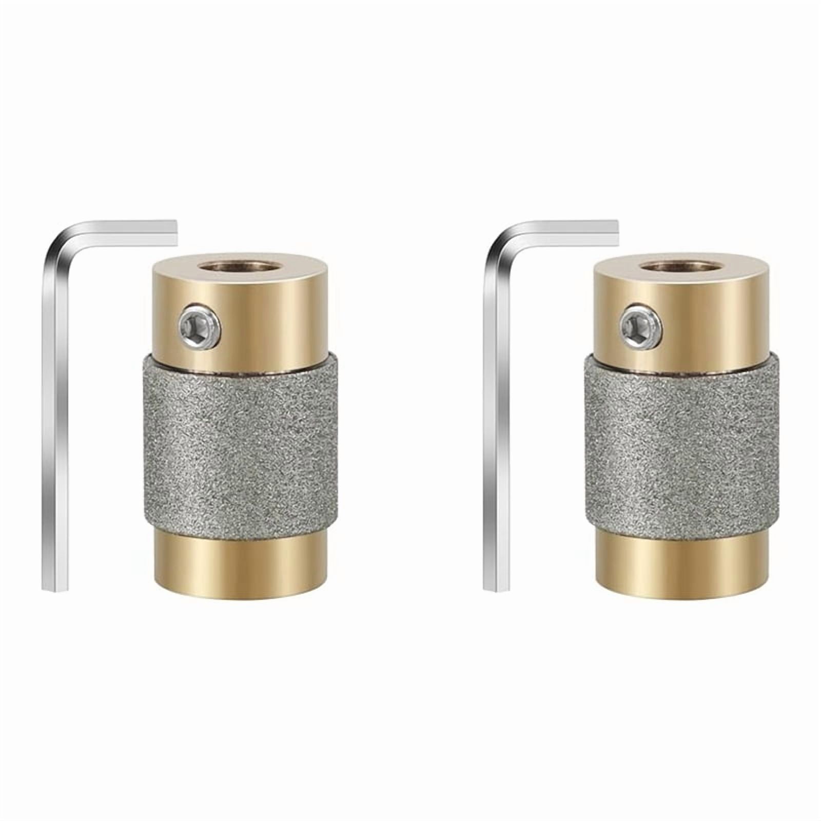 2X Glass Grinder Bits, 1 3/4 1/4 Inch Stained Glass Diamond Grinder Bit ...