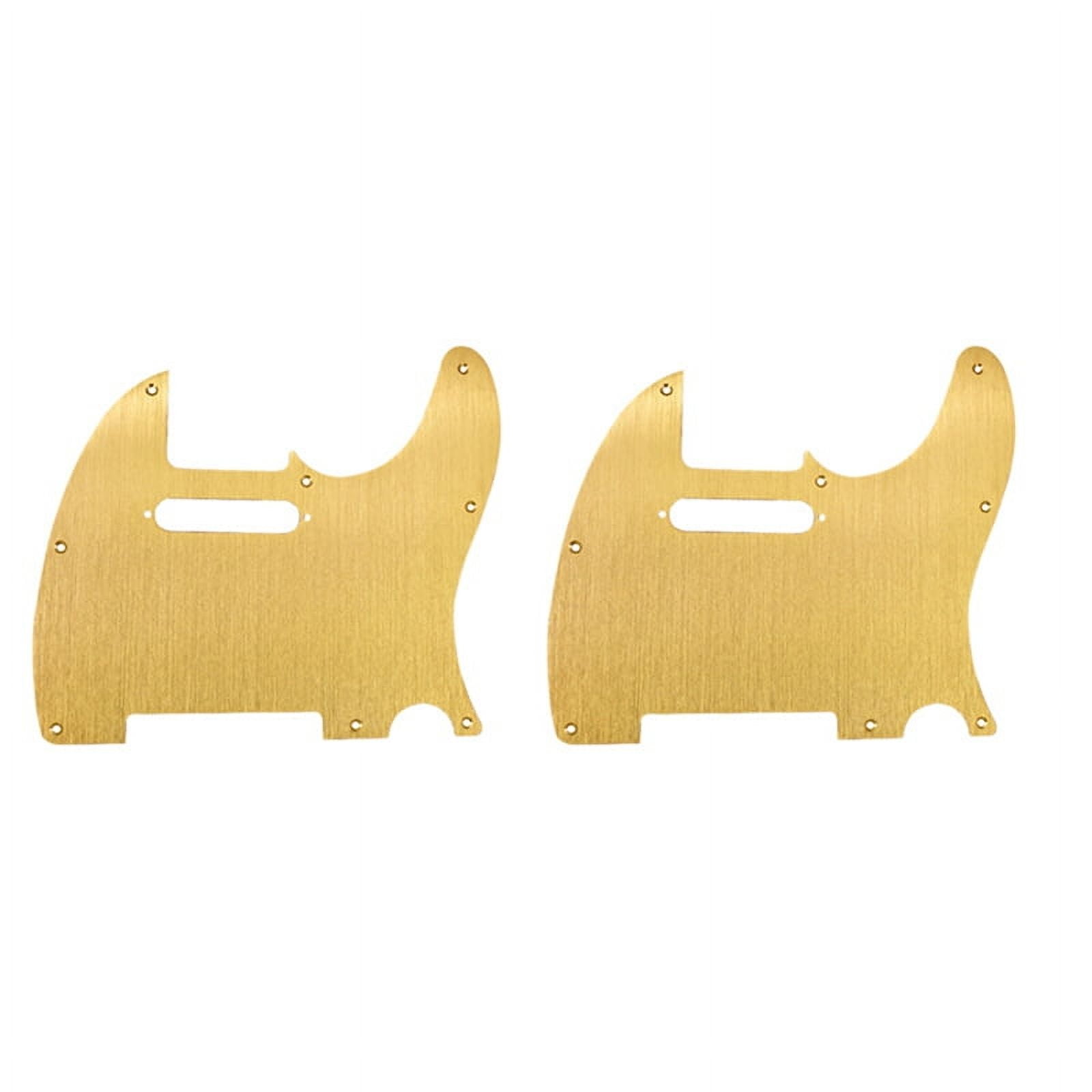 2X Golden 8 Hole Guitar Pickguard Metal Pick Guard for Standard ...