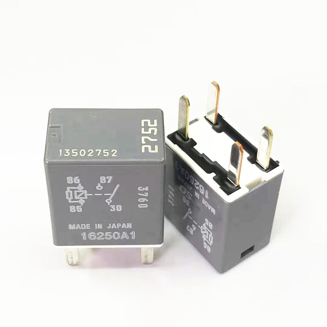 2X Gray OEM 13502752 Mini Micro Multi-Purpose Relay Compatible for GM ...