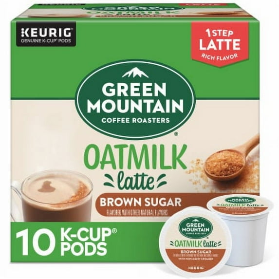 2X - Green Mountain Coffee Roasters Brown Sugar Oatmilk Latte Medium Roast K-Cups Coffee Pods ...