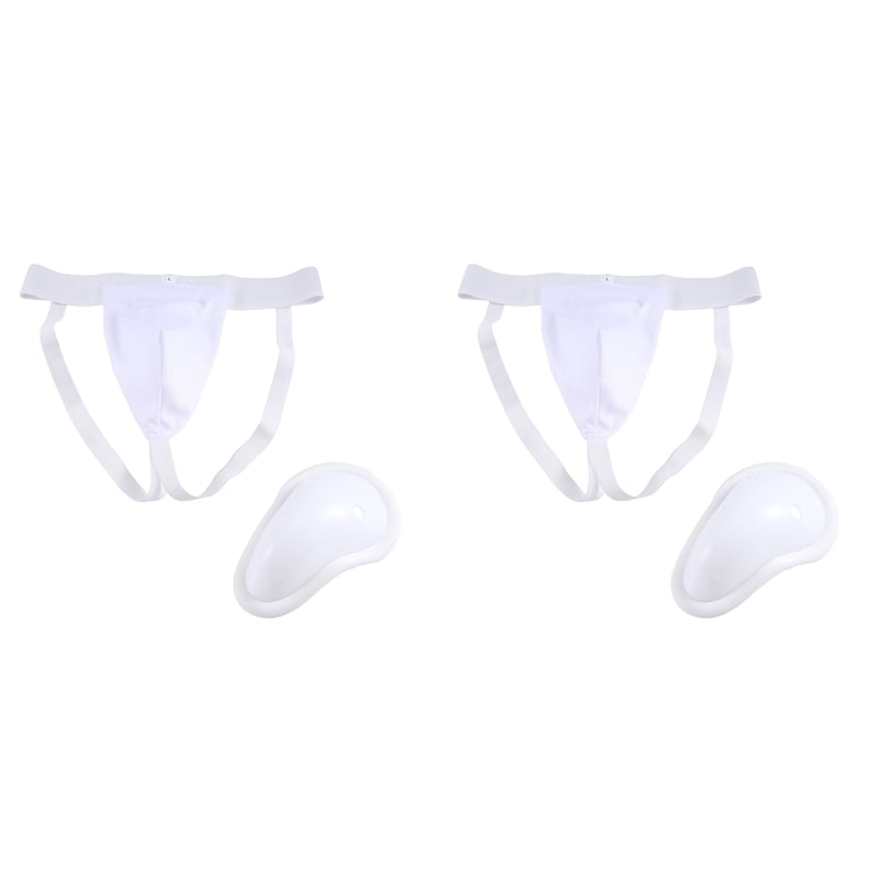 2X Groin Protector Cup Men, Boxing Kickboxing Muay Groin Guard ...