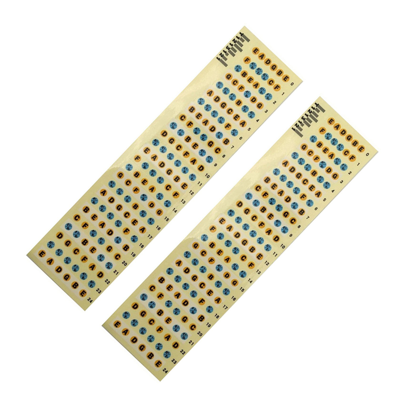 2X Guitar Fretboard Note Decals Frets Map Sticker for Beginner Learner ...