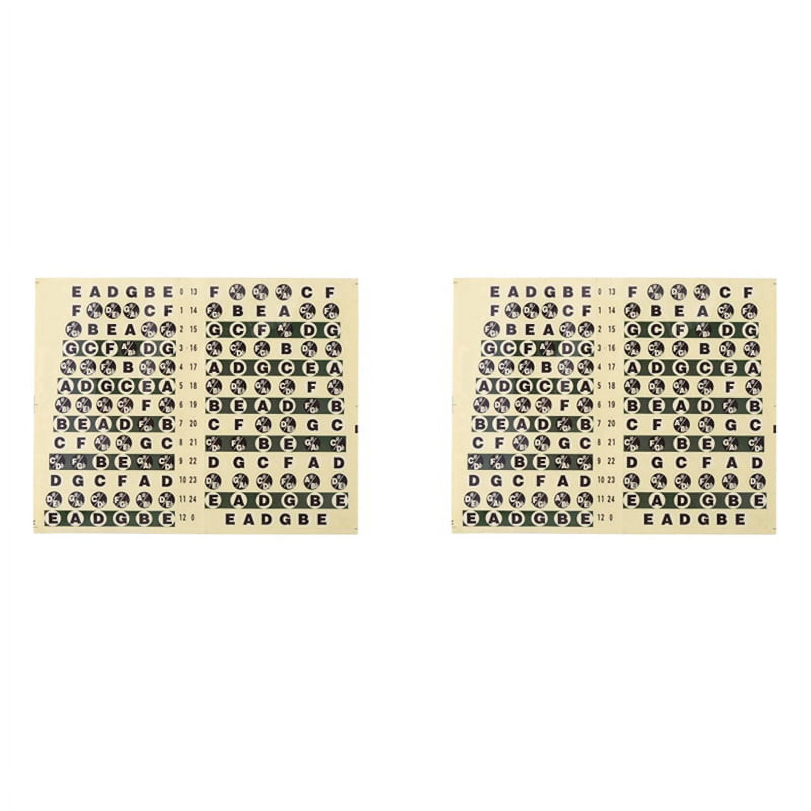 2X Guitar Stickers Guitar Stickers Fingerboard Sticker Guitar Chord ...