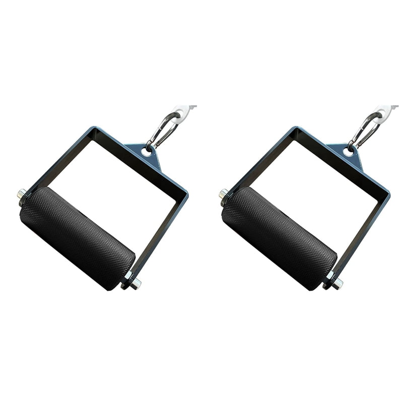 2X Gym Lat Pull Down Pulley Cable Machine Handle Attachment Fitness Arm ...