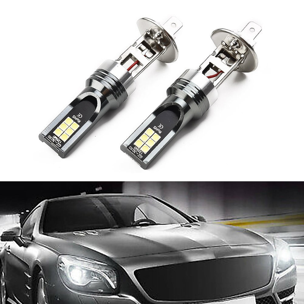 2X H1 LED Headlight Bulbs Conversion Kit 14000LM 6500K High Low Beam ...