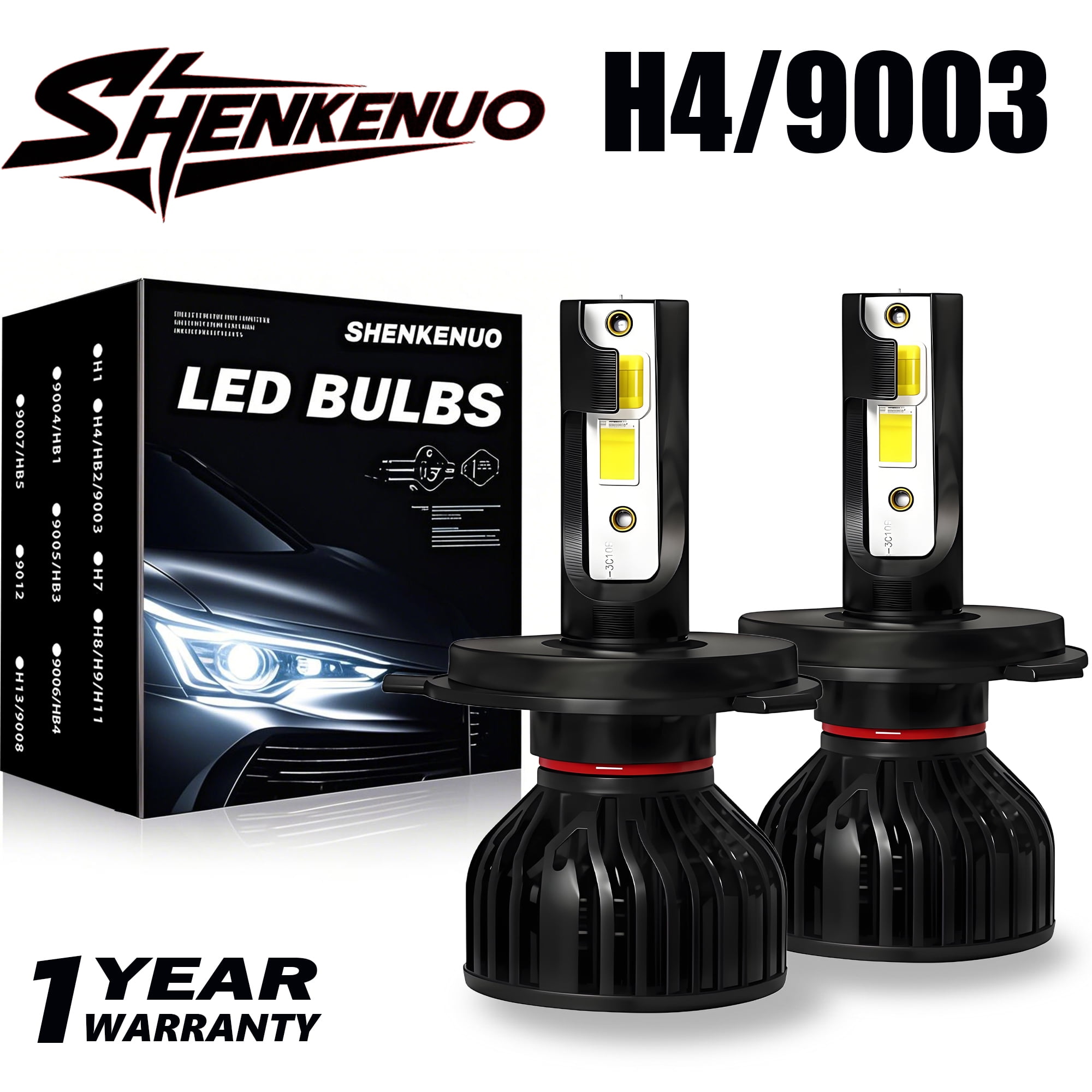 2X H4 9003 LED Headlight Bulb for Ford Focus Wagon/Hatchback/Sedan 2000 ...