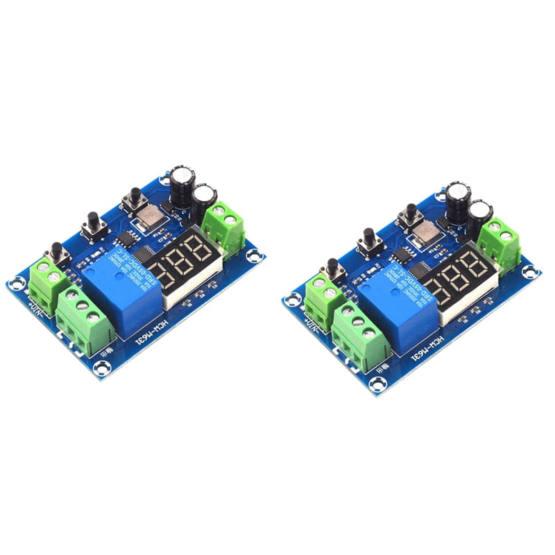 2X HCW-M631 DC6-40V Battery Charge Discharge Module with Voltmeter ...