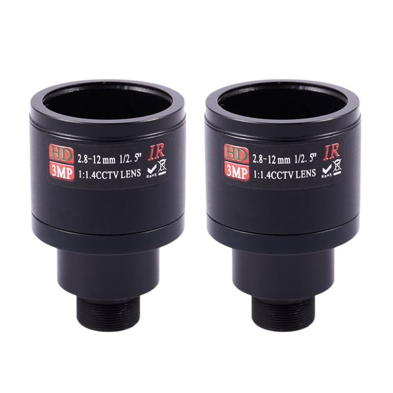 2X HD CCTV Lens 3.0MP 2.8-12mm Varifocal Cctv IR HD Lens,F1.4,Manual ...
