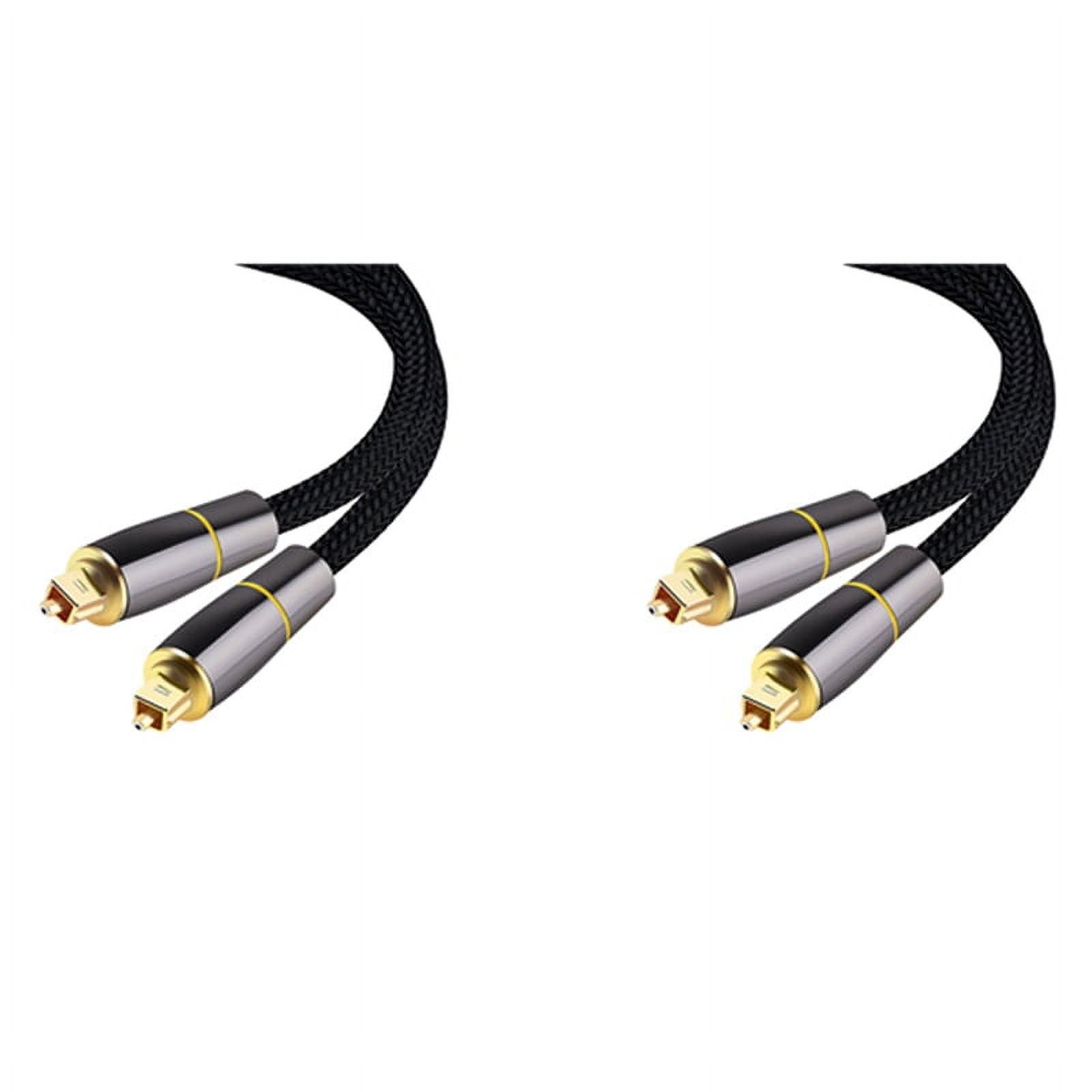 2X HIFI 5.1 Digital SPDIF Fiber Toslink Optical Audio Cable 1M for TV ...