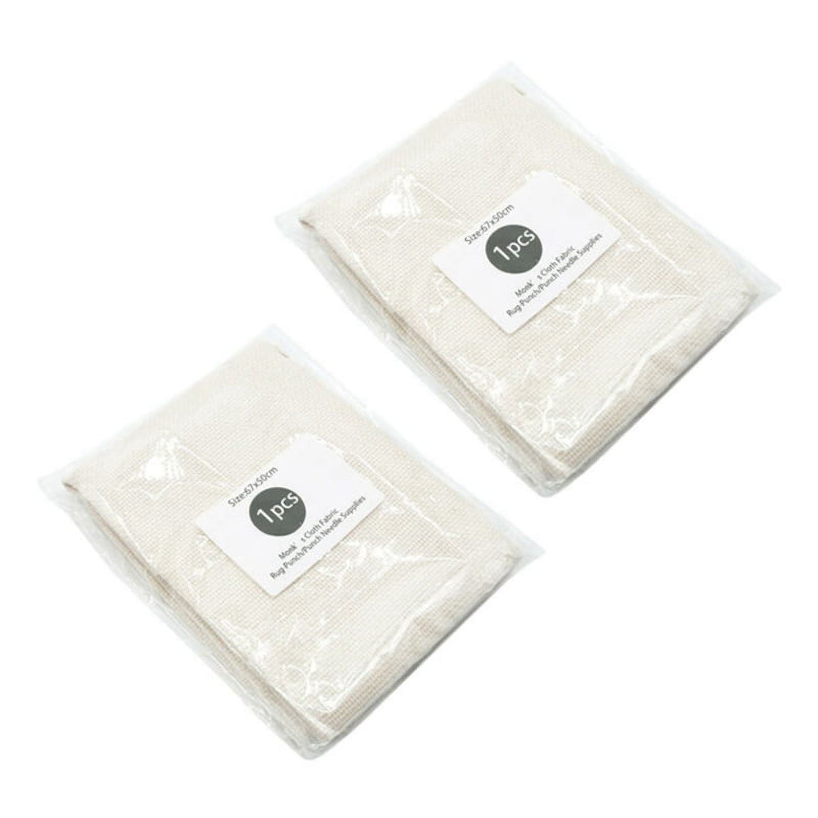 2X Handmade Cotton Yarn Monks Cloth Punch Needle DIY Embroidery ...