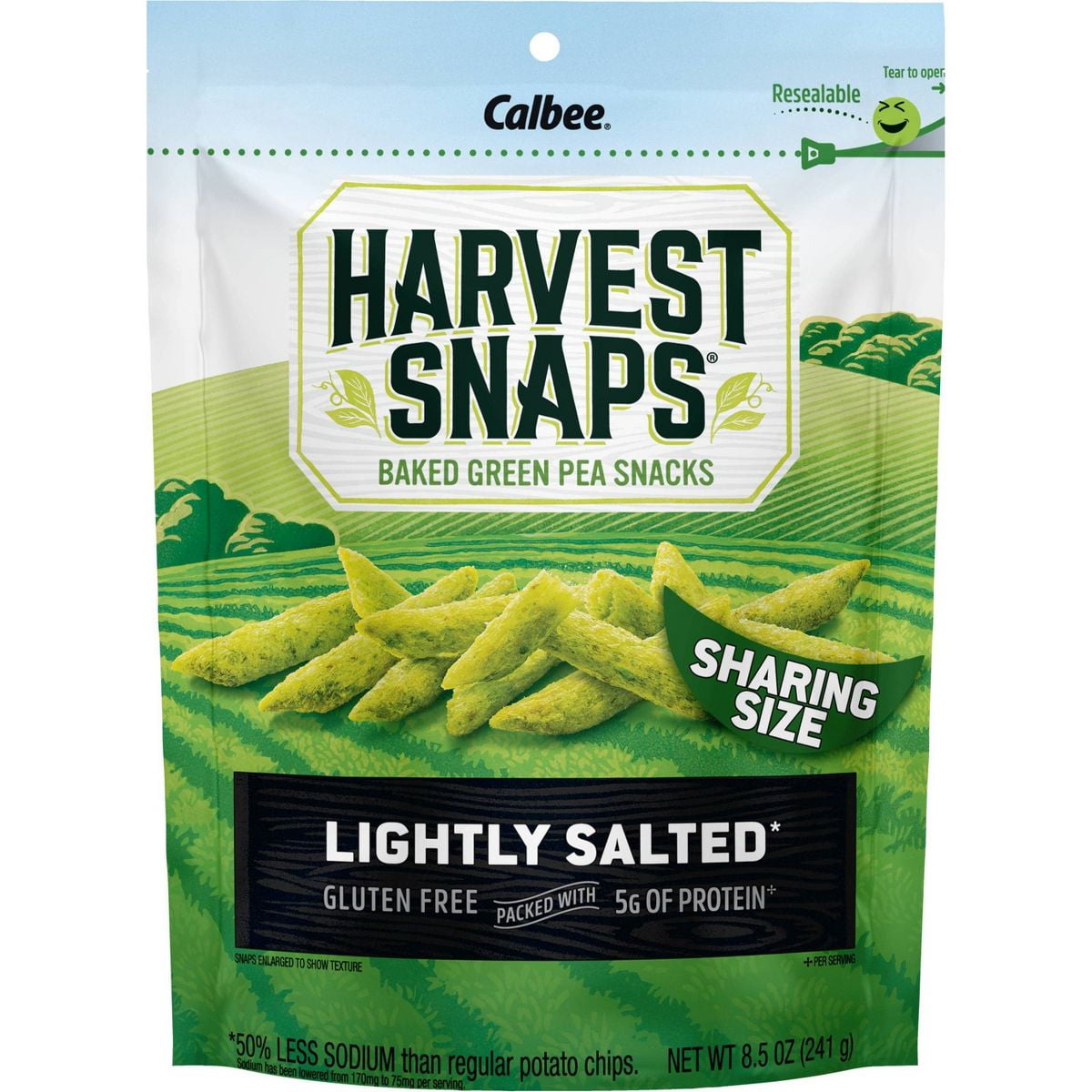 2X - Harvest Snaps Lightly Salted Baked Green Pea Snacks - 8.5oz - Walmart.com