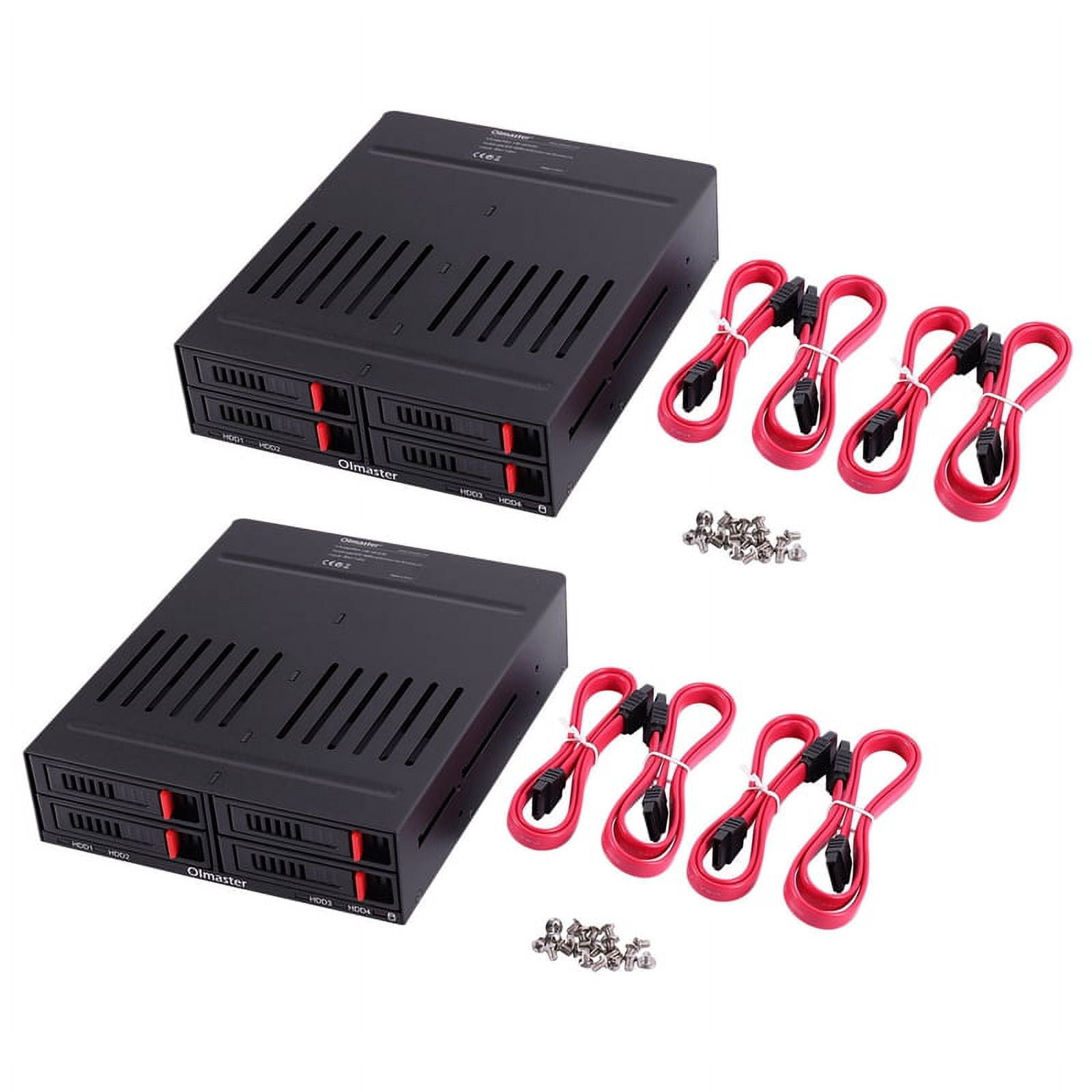 2X He-2006 4 Slots Sata Internal Rack 2.5 Inch Hard Drive Case Internal ...