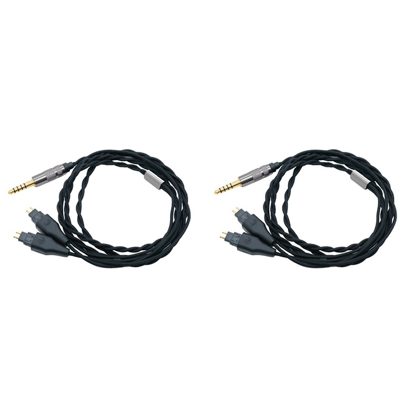 2X Headphone 4.4mm Balanced Cable DIY Cable for HD580 HD600 HD650 ...