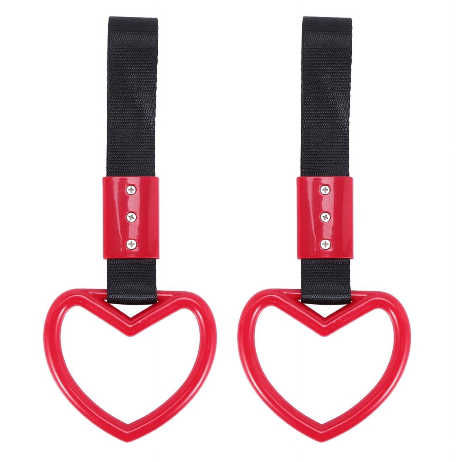 2X Heart Jdm Tsurikawa Ring for Subway Train Bus Handle Strap Charm ...