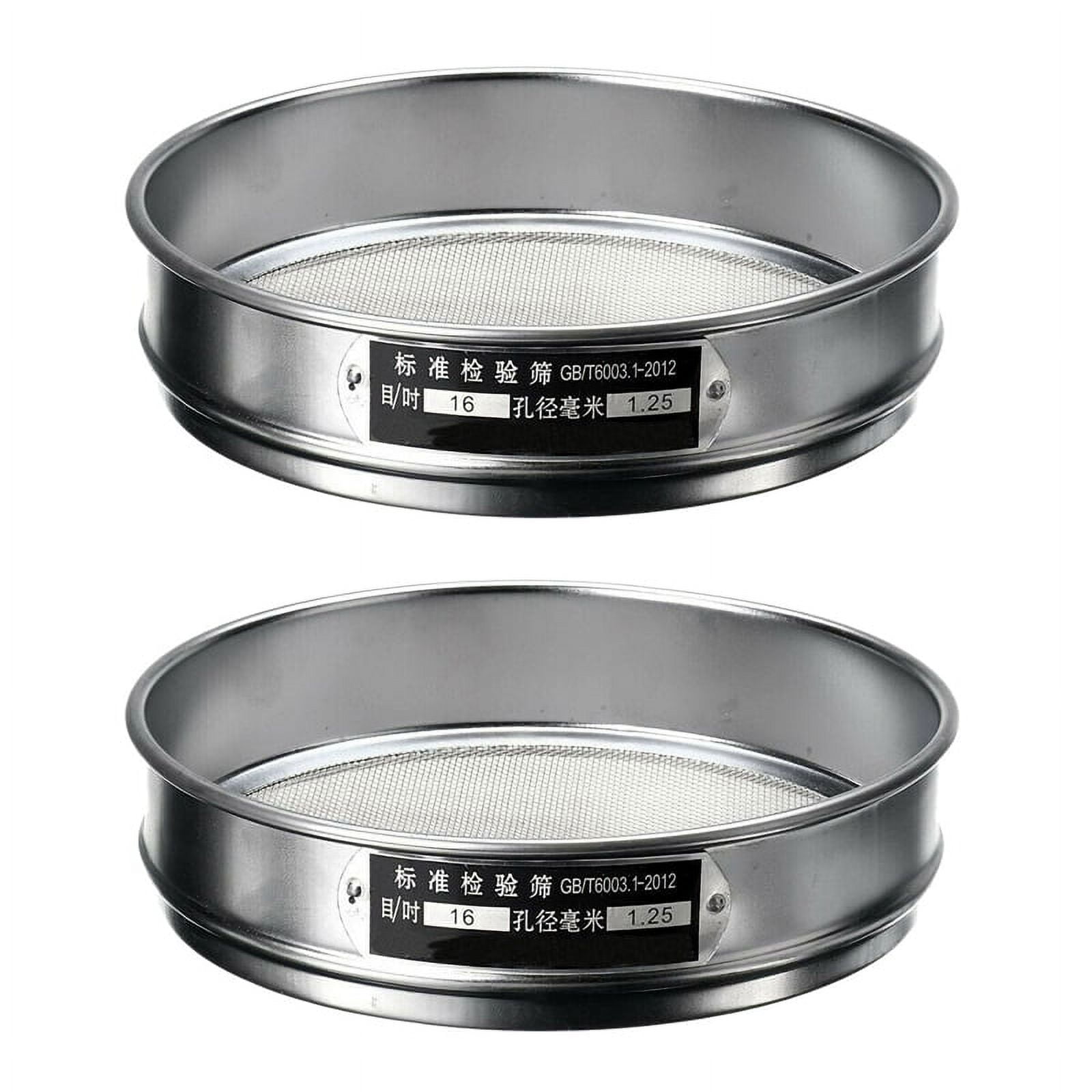 2X Heavy Duty Garden Riddle Sieve Mesh Soil Sift Compost Seed Tray ...