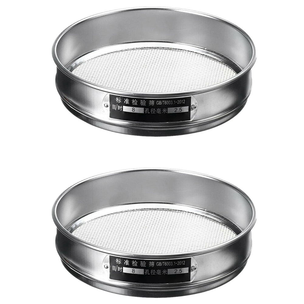 2X Heavy Duty Garden Riddle Sieve Mesh Soil Sift Compost Seed Tray ...