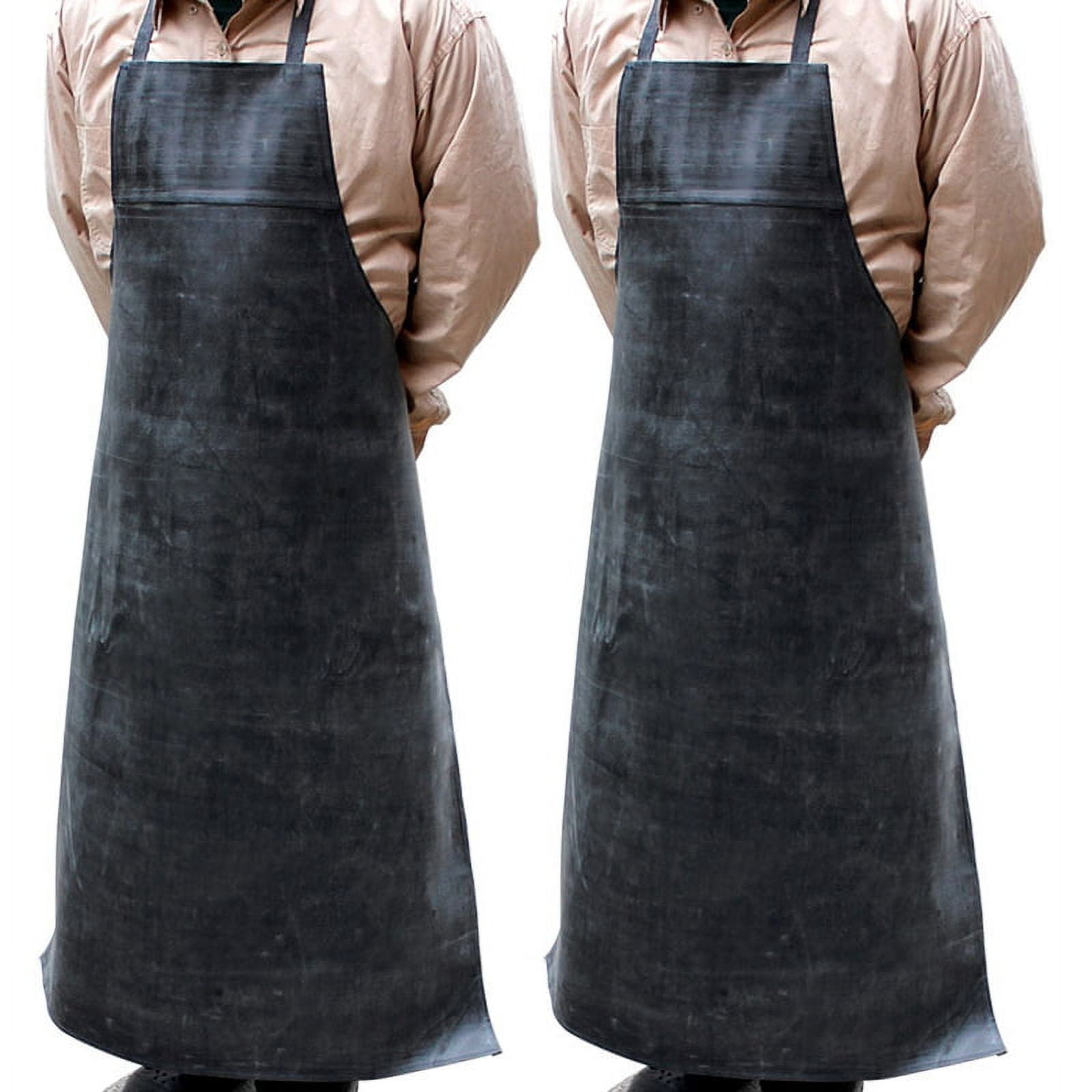 2X Heavy Duty Waterproof Rubber Vinyl Apron Industrial PVC Aprons ...