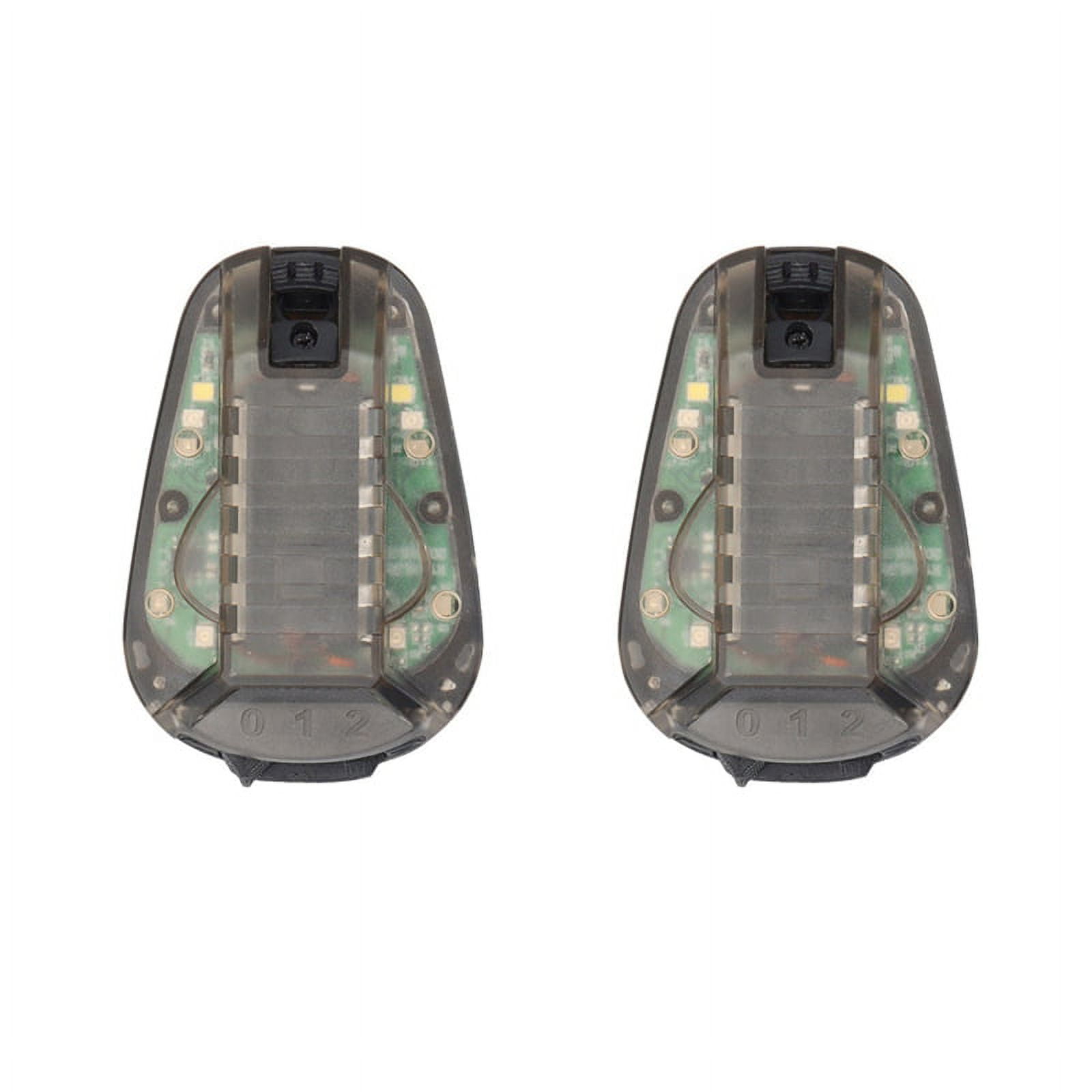 2X Helmet Survival Beacon Light Strobe Safety IR Flashlight Signal with ...