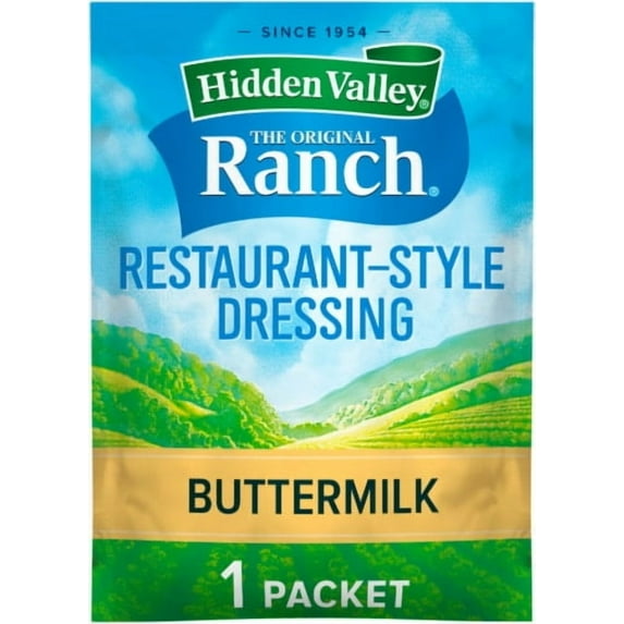 Hidden Valley Buttermilk Ranch Salad Dressing Mix Packet, Restaurant ...