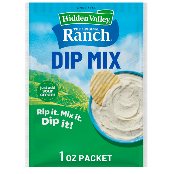 2X Hidden Valley Original Ranch Dip Mix, 1 Ounce (Package May Vary ...