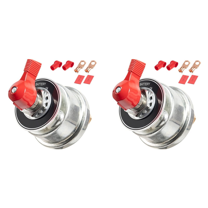 2X High Current Battery Disconnect Switch 300A,12 24V Master Battery ...