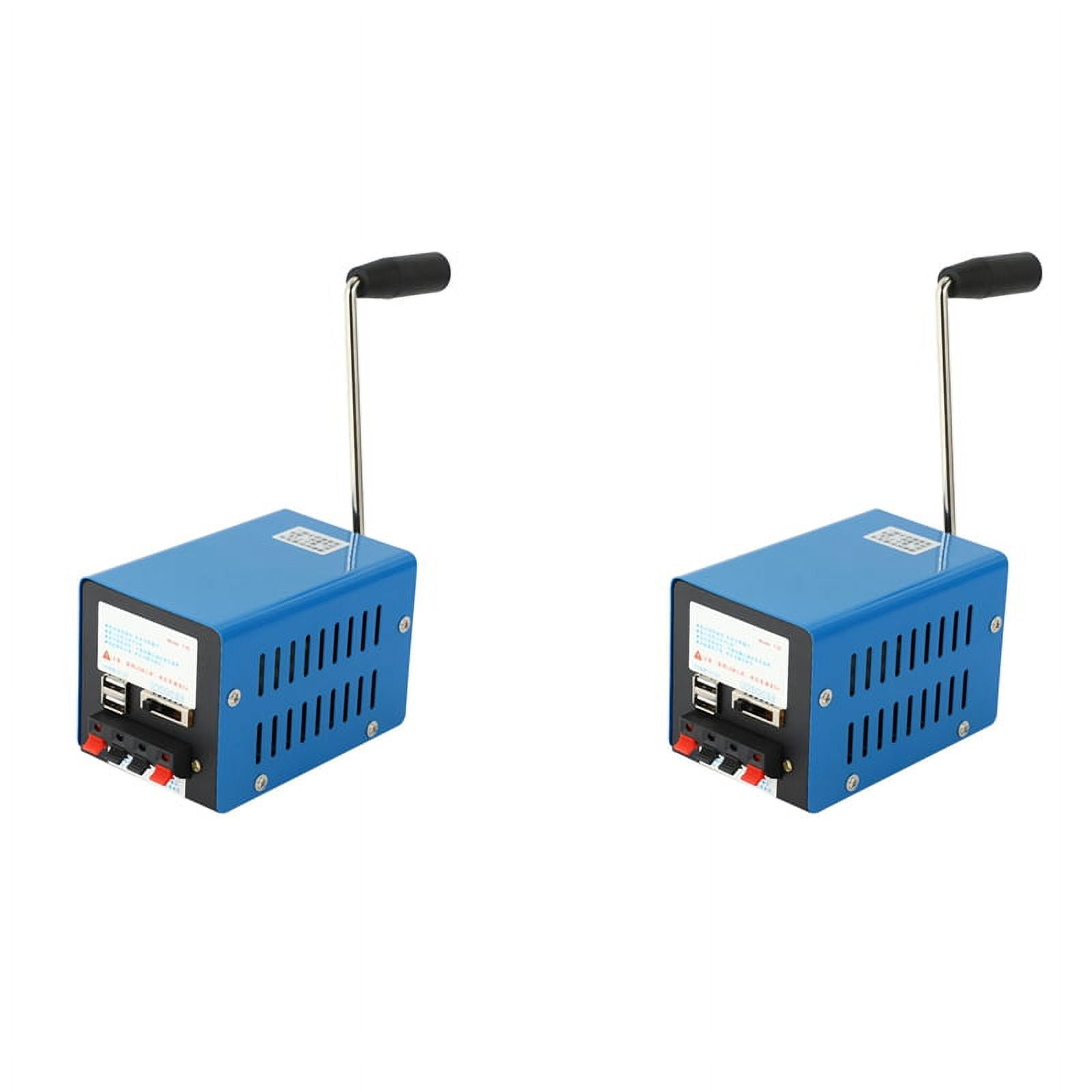 2X High Power Dynamo Charger Portable Emergency Hand Power Hand Crank ...
