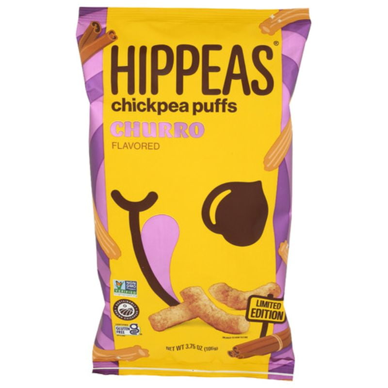 2X - Hippeas Churro Flavored Chickpea Puffs 3.75 oz - Walmart.com