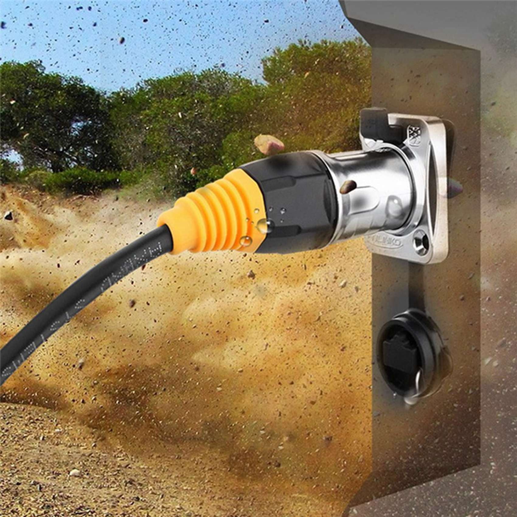 2X IP67 Network RJ45 Waterproof Connectors / Ethernet RJ45 Waterproof ...