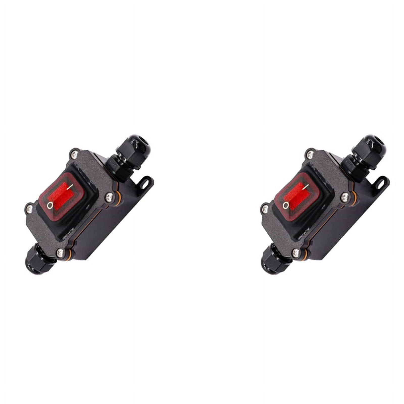 2X IP67 Waterproof Inline Switch 12V DC 20A High Current Power ...