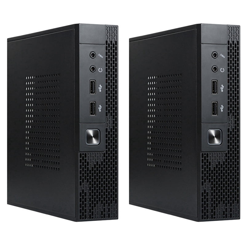 2X ITX Computer Case TX02 Mini Desktop Case Industrial Control HTPC ...