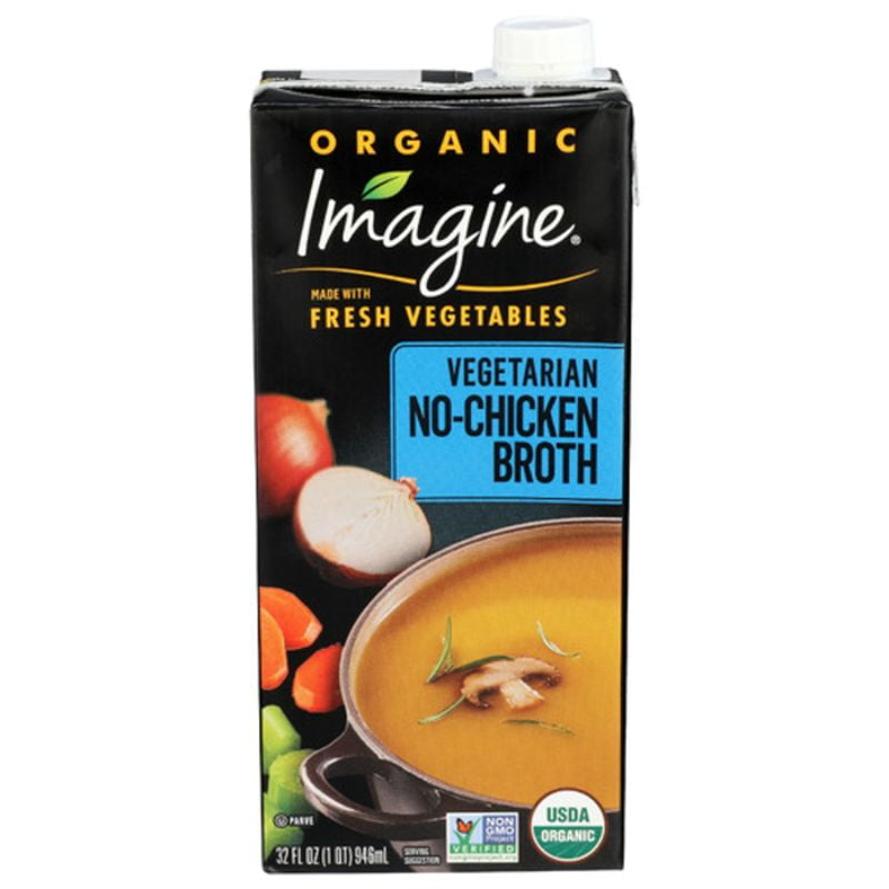 2X - Imagine Foods Organic Vegetarian No-Chicken Broth 32 fl oz ...
