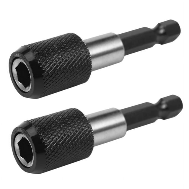 2X Impact Drive Hex Shank Quick Release Change Holder Bit Drill Chuck ...