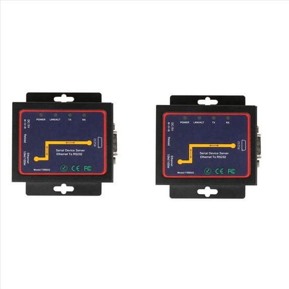 2X Industrial Modbus Serial RS485 RS422 to Ethernet Converter Device ...