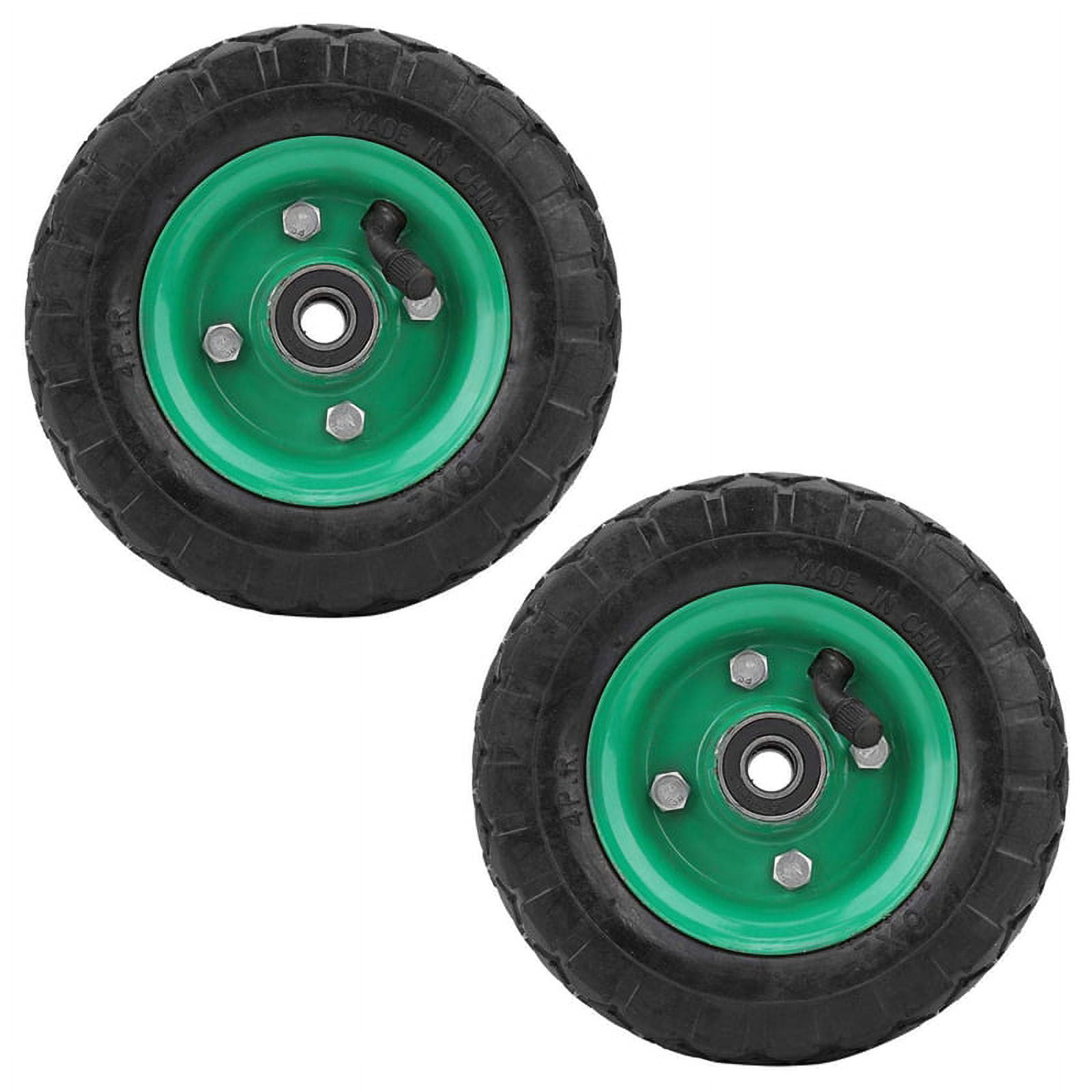 2X Inflatable Tire Wear- 6In Wheel 150mm Tire Industrial Grade Cart ...