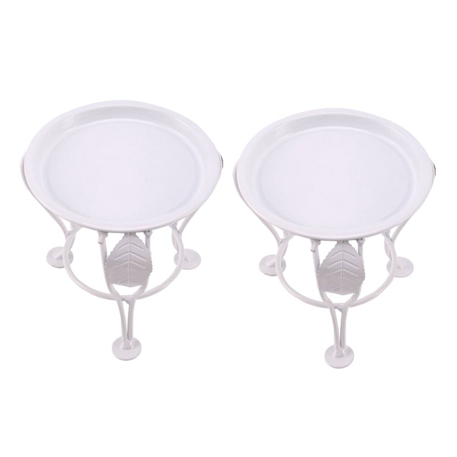 2X Iron Small Pot Stand Flower Stand Plants Stand Outdoor Indoor Pot ...