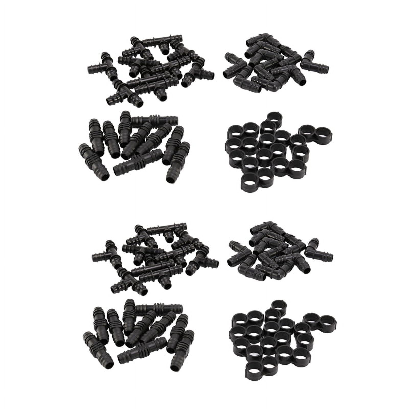 2X Irrigation Fittings Kit for 1/2 Inch Tubing- Barbed Connectors ...