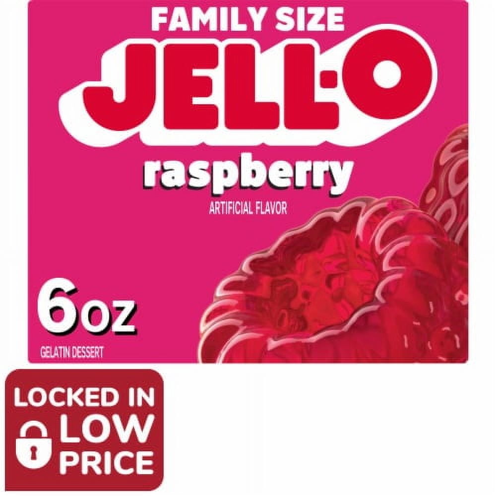 2X - Jell-O Raspberry Gelatin Dessert Mix - Walmart.com