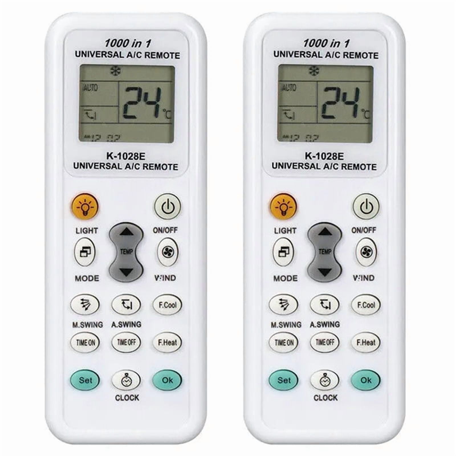 2X K1028E 1000 in 1 Universal Remote Control LCD Controller for Air ...
