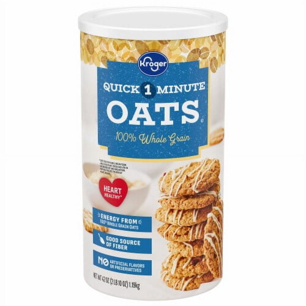 2X - KR 100% Whole Grain 1 Minute Quick Oats 42 oz - Walmart.com
