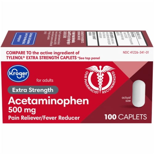 2X - KR Extra Strength Acetaminophen Pain Relief Caplets 500mg ...