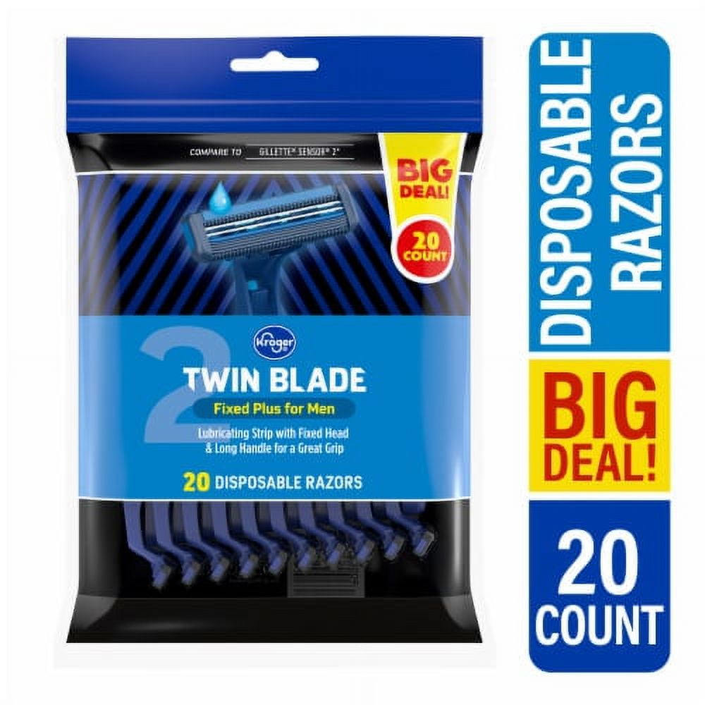 2X - KR Men's Twin Blade Fixed Razors - Walmart.com