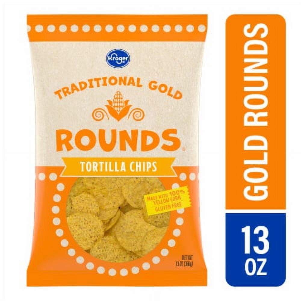 2X-KR Traditional Yellow Round Tortilla Chips - 13 oz - Walmart.com