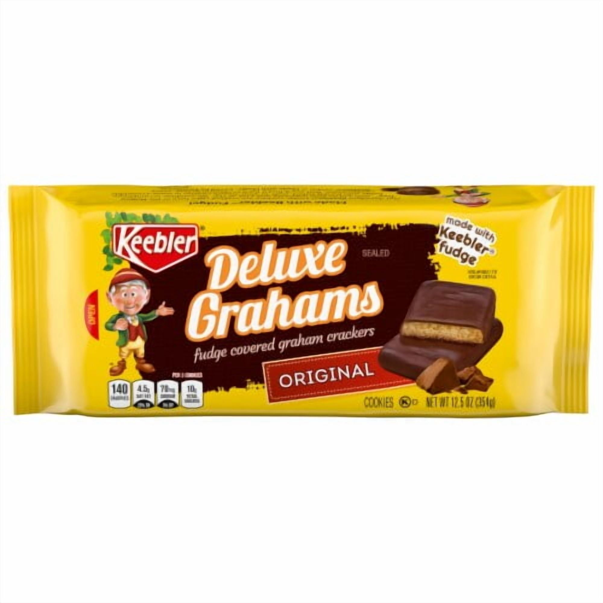Keebler Fudge Grahams Fudge Covered Graham Crackers 12.5 oz - Pack of 2 ...