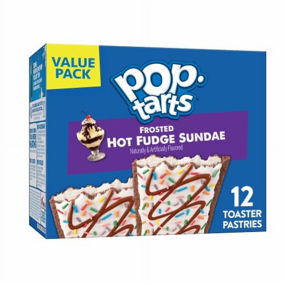 2X - Kellogg's Pop-Tarts Frosted Hot Fudge Sundae Toaster Pastries ...