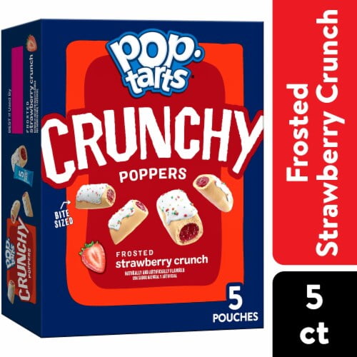 2X - Kellogg's Pop-Tarts Frosted Strawberry Crunchy Poppers - Walmart.com