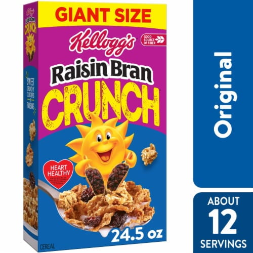 2X - Kellogg's Raisin Bran Crunch Giant Size Cereal - Walmart.com